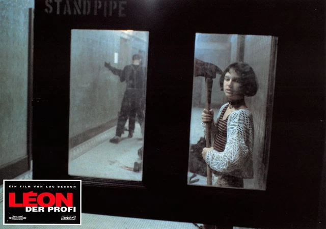 LEON DER PROFI ORIGINAL Aushangfoto Luc Besson / Jean Reno / Natalie ...