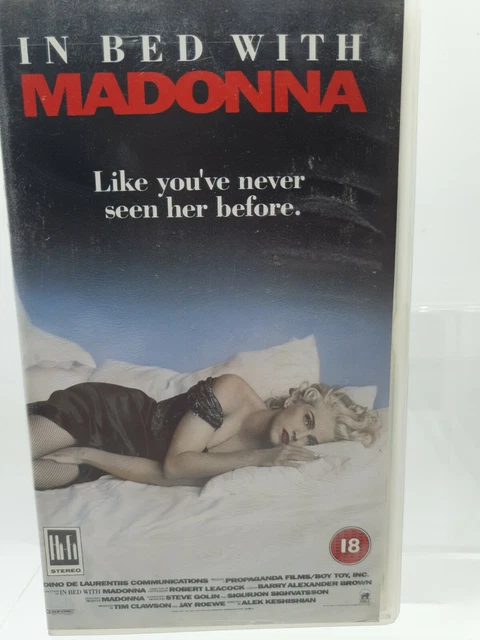 IN BED WITH Madonna - VHS Tape (1991) Vintage 90s £5.00 - PicClick UK