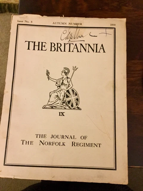 THE BRITANNIA - Journal Of The Norfolk Regiment , 1927,29,30,35 £60.00 ...
