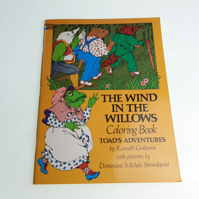 THE WIND IN the Willows Colouring Toads Adventure Dover 1976 Paperback ...