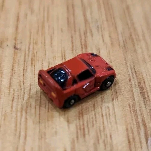 VINTAGE GALOOB MICRO Machines Red Ferrari F40 Ultrasmall Insiders Mini ...