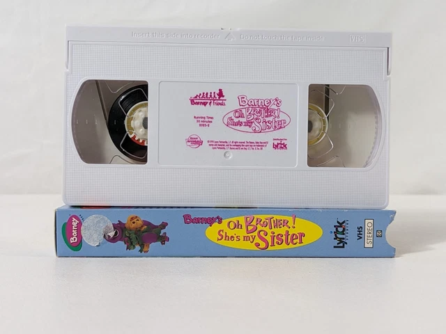 BARNEY VHS OH Brother! She’s My Sister Vintage 1998 VHS w/ Sleeve EUR ... BARNEY VHS OH Brother! She’s My Sister Vintage 1998 VHS w/ Sleeve EUR ...
