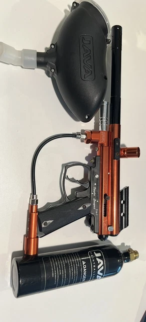 SPYDER COMPACT JAVA Edition paintball gun/marker, Hopper, Co2 Bottle ...