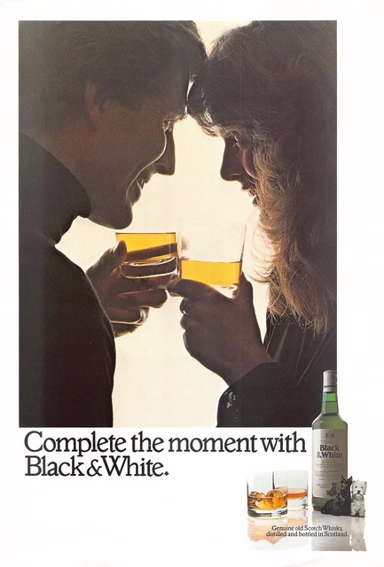 SCOTCH WHISKY BLACK & White Scotty Dogs 80's Vtg Print Ad $19.95 - PicClick