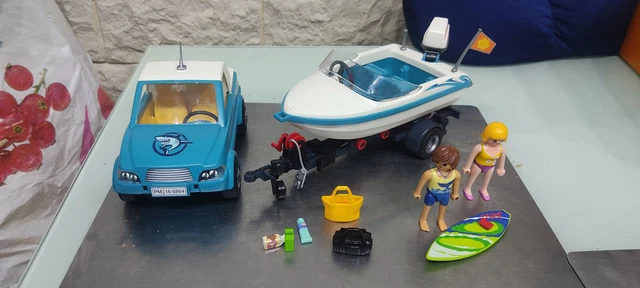 PLAYMOBIL 6864 : voiture + bateau EUR 10,00 - PicClick FR