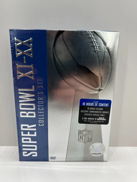 NFL FILMS SUPER Bowl XI-XX Champions Collector's DVD Set 5 Brand New ...