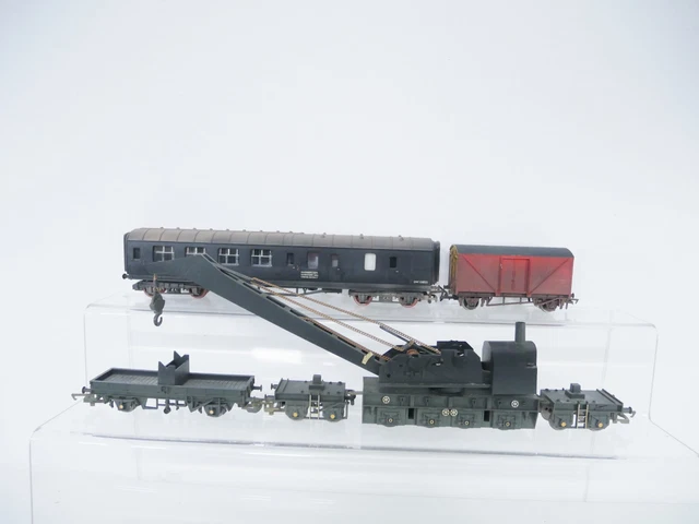 HORNBY OO GAUGE BR Breakdown Crane + Support Coach & Dapol Wagon £21.00 ...