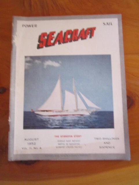 MAGAZINE SEACRAFT POWER Sail August 1952 Great ***Must See *** EUR 2,11 ...