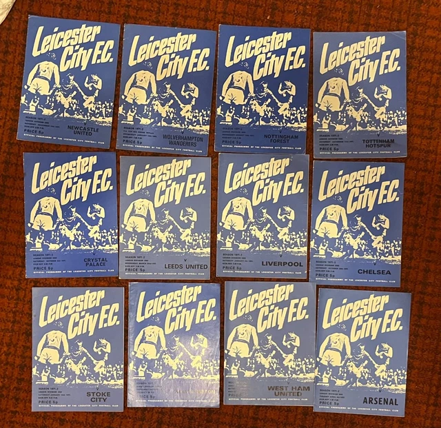 44 LEICESTER CITY FC football programmes from 1970s +Wolves BCFC £2.24 ...