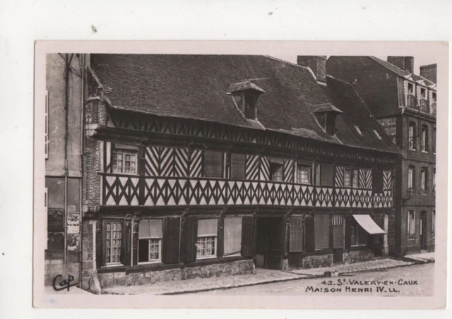 ST VALERY EN Caux Maison Henri IV France Vintage RP Postcard 478b £1.50 ...