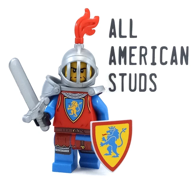 LEGO CASTLE LION Knight King Minifigure Shield Medieval 21325 Cape ...