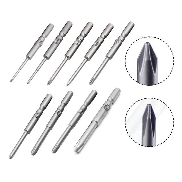 PREMIUM QUALITY ELECTRIC Cross Screwdriver Bit Set 4mm Shank PH00 PH0 ...