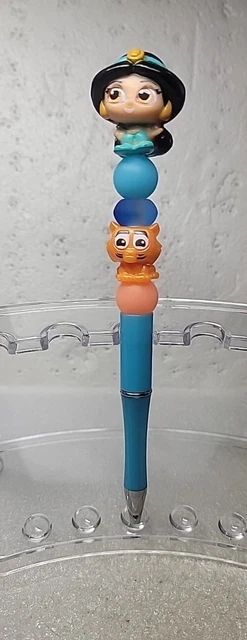DISNEY DOORABLES BEADED Character Pen Jasmine and Rajah from Aladdin £ ...