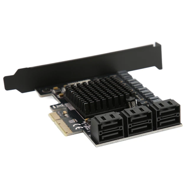 ADAPTER CARD PCIE Expansion Card PCIE 4X To 10 Ports SATA3.0 For OS X ...