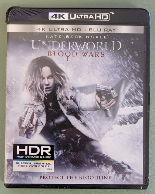 UNDERWORLD: BLOOD WARS (4K UHD Blu-ray, 2017) cracked case on top left ...