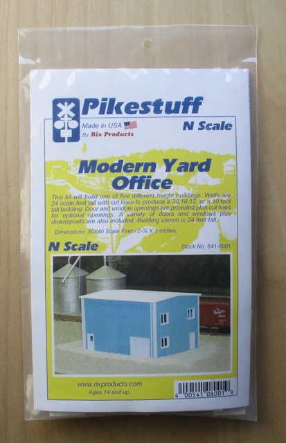 MODERN YARD OFFICE Kit N Scale Layout Diorama Pikestuff 8001 $20.59 ...