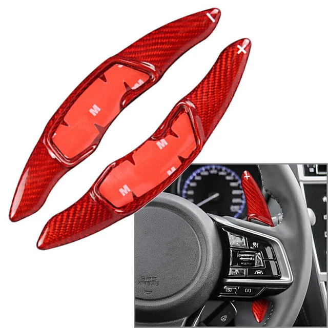 CARBON FIBER STEERING wheel shift rockers extension for Toyota Subaru ...