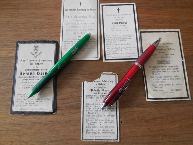 STERBEBILDER GEDENKBILDER TODESBILDER von 1937 bis 1955 Priester ...