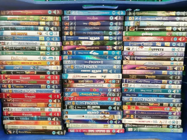 CHILDRENS KIDS FAMILY DVDs Disney Pixar Nickelodeon Dreamworks Lot ...