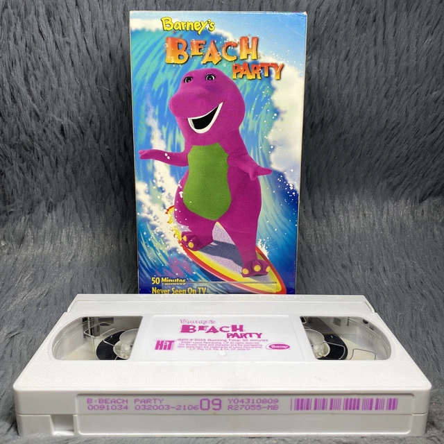 BARNEYS BEACH PARTY VHS HiT 2004 Never Seen On TV Barney Purple ...