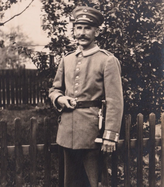 WW1 GERMAN SOLDIER RPPC Full Uniform & Sidearm Real Photo c.1915 ...