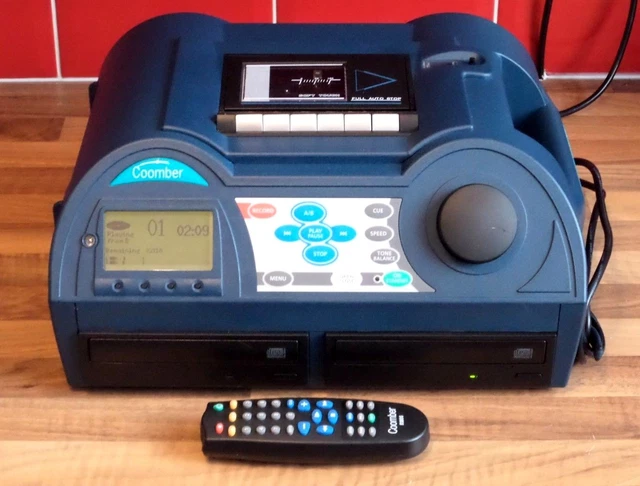 COOMBER 6031-E REAL Time Twin CD Recorder & Tape Deck with Remote ...