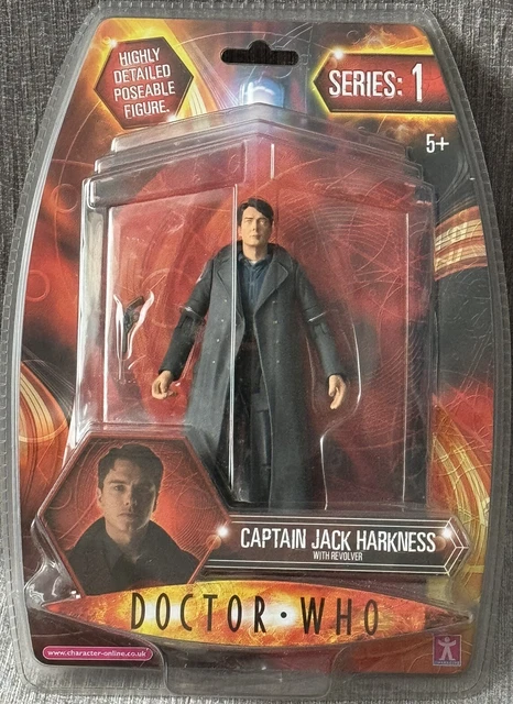DOCTOR WHO CAPTAIN Jack Harkness w/ Revolver Action Figure series 1 £26 ...