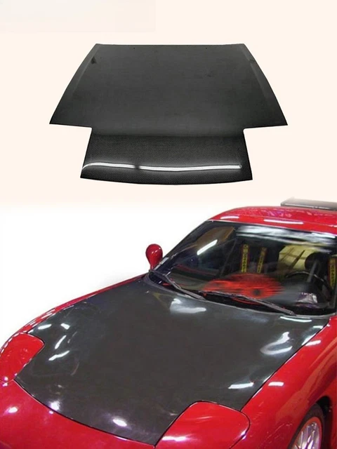 FOR MAZDA RX-7 FD RX7 FD3S OE Style Carbon Fiber Front Bumper Hood ...