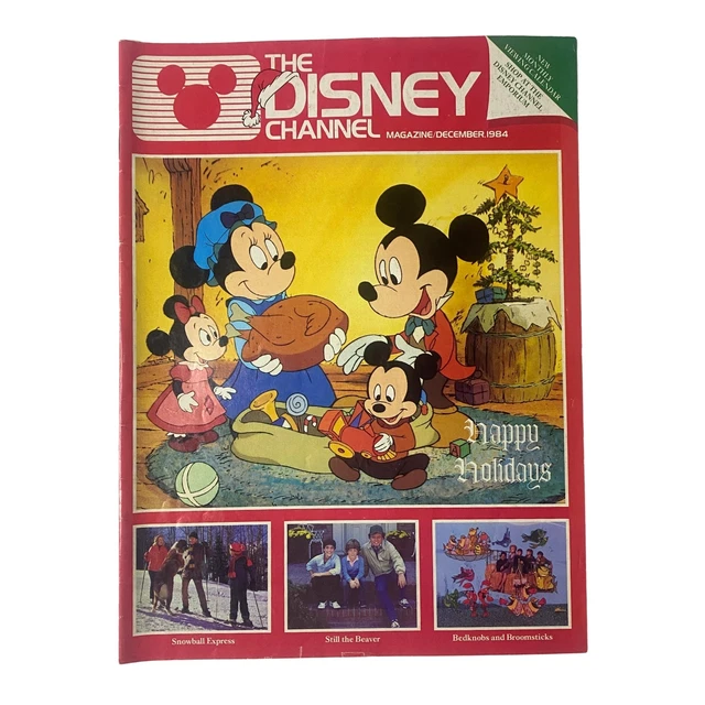 THE DISNEY CHANNEL Magazine December 1984 Mickey's Christmas Carol VG £ ...
