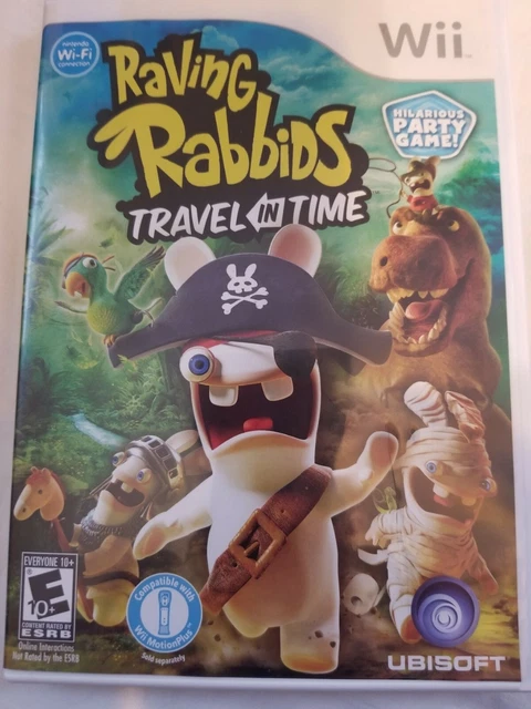 WII RAVING RABBIDS Travel In Time Game Action Adventure Family Fun £8. ...