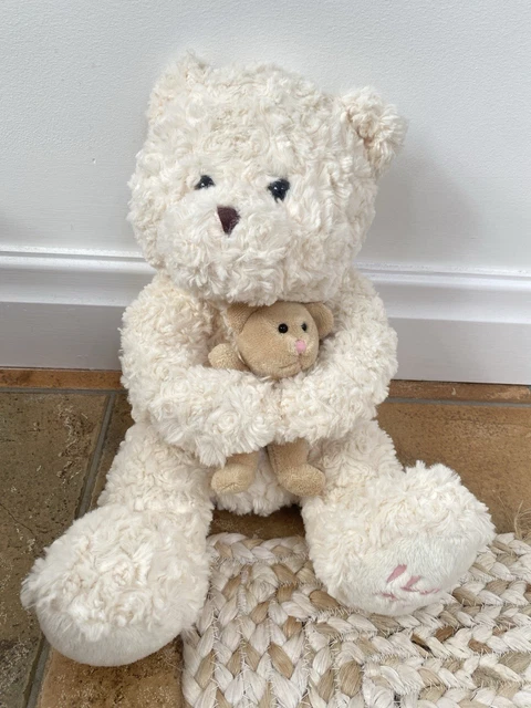 VINTAGE TESCO I Love Mum Holding Baby Bear Soft Toy Teddy Bear Plush 17 ...