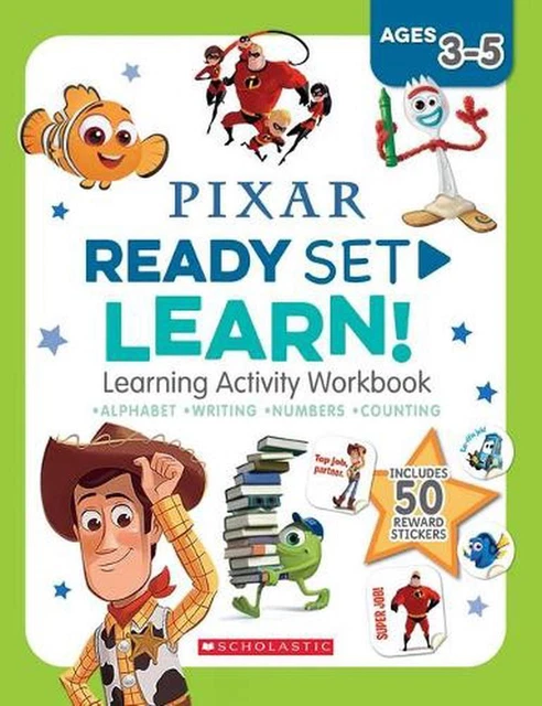 PIXAR: READY SET Learn! Learning Activity Workbook (Disney Pixar: Ages ...