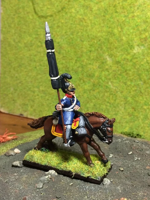 28MM FRONT RANK Prussian Napoleonic Cuirassier standard bearer 1815 £16 ...