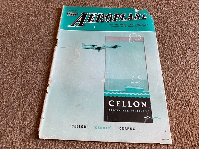 FABK3 THE AEROPLANE Magazine Cover Page Advert 11X8 Cellon Protective ...