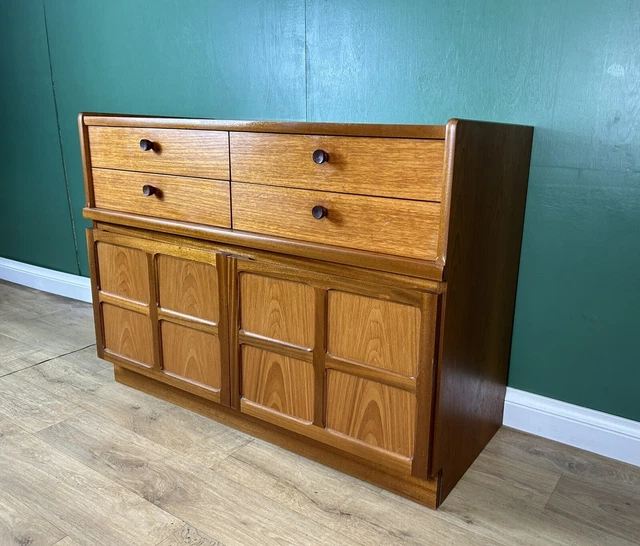 RETRO/VINTAGE MID CENTURY Teak Compact Sideboard By Nathan Furniture £ ...