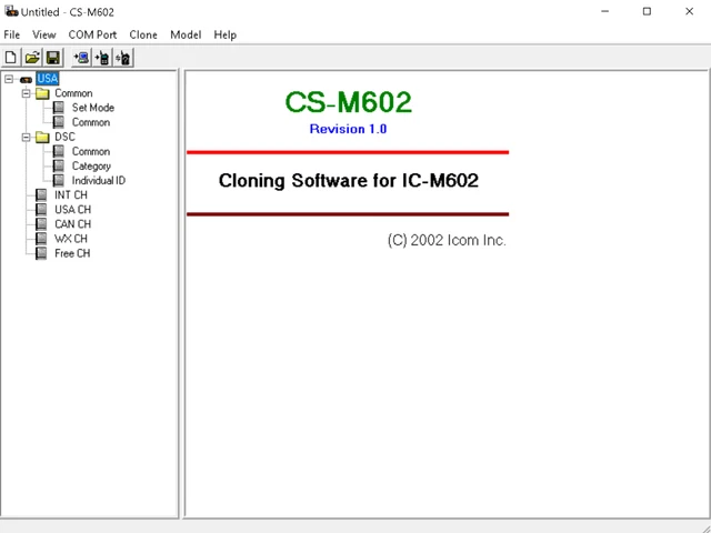ICOM CS-M602 REV1.0 SOFTWARE DE PROGRAMACIÓN Y CLONACIÓN DE RADIO para ...
