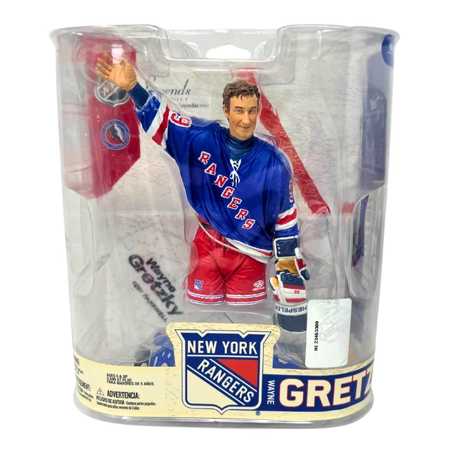 MCFARLANE NHL LEGENDS Series 6 Wayne Gretzky New York Rangers Blue ...
