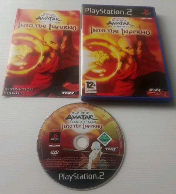 AVATAR INTO THE Inferno Legend of Aang PS2 PlayStation 2 Game PAL CIB ...