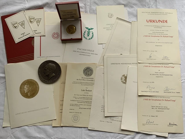 DDR URKUNDEN NACHLASS Prof. Dr. Lutz Beckert JHS Staatssicherheit Stasi ...