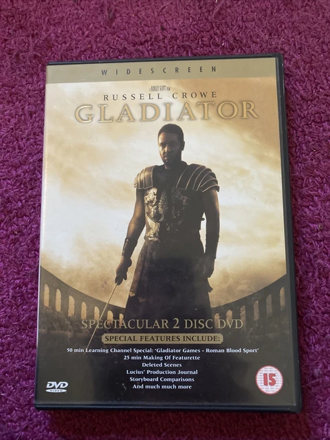 GLADIATOR (2-DISC SET) DVD (2000) Russell Crowe, cert 15 £1.99 ...