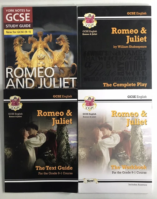 GCSE ENGLISH~ROMEO & JULIET~THE TEXT GUIDE~THE WORKBOOK~THE COMPLETE ...