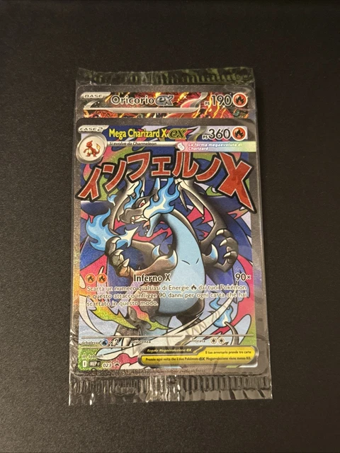 POKEMON MEGA CHARIZARD X Ex 023 Promo Sealed Ultra Premium Oricorio ...