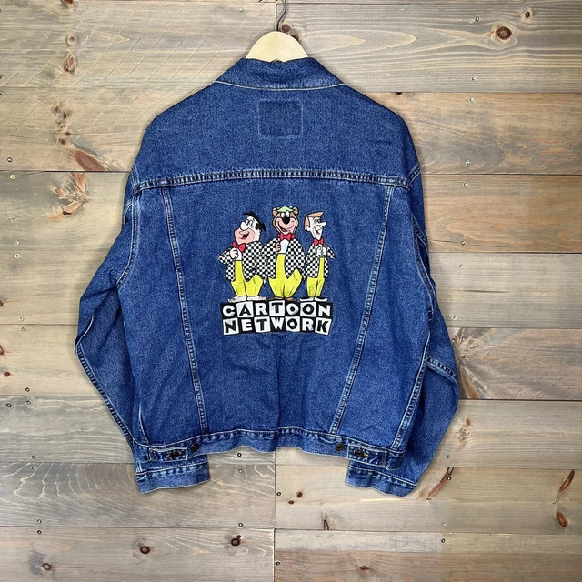 VINTAGE CARTOON NETWORK 90's Classic Denim Jacket Canada Made Men’s ...