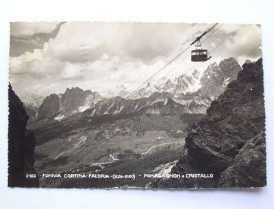 CARTOLINA FUNIVIA CORTINA Faloria - Pomagagnon 1941 EUR 12,99 - PicClick IT