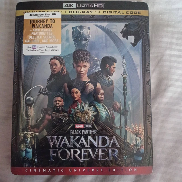 BLACK PANTHER: WAKANDA Forever (4K Ultra HD, 2022) Factory Sealed with ...