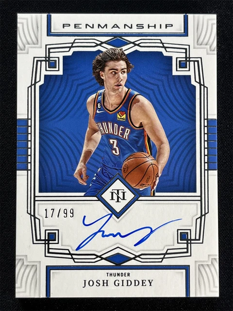 2022-23 PANINI NATIONAL Treasures Josh Giddey Penmanship Auto /99 EUR 0 ...
