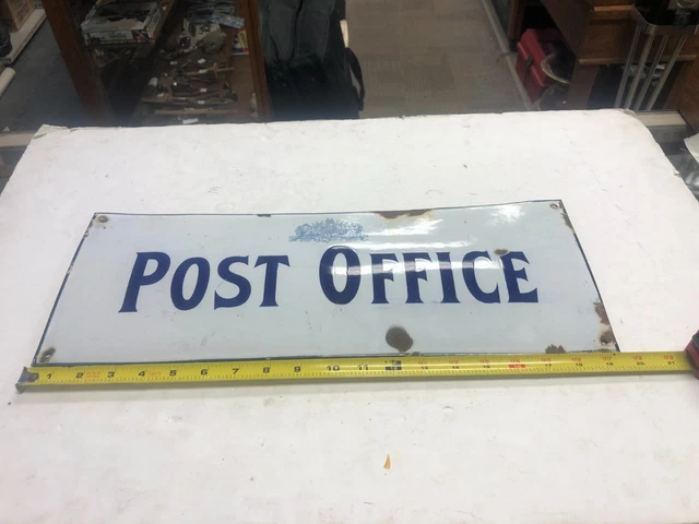 VINTAGE CANADIAN POST Office Sign Great Porcelain Sign $299.99 ...