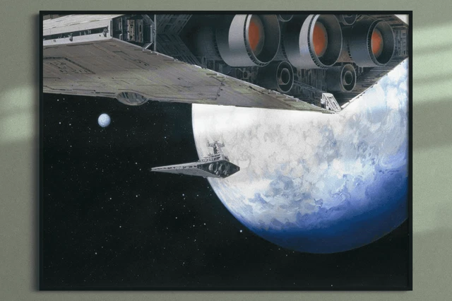 STAR WARS STAR Destroyers Hoth Blockade Concept Art Print 22.5'' x 17 ...