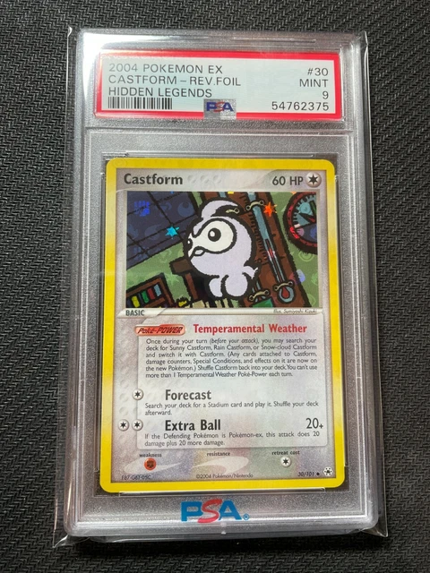 POKEMON - EX Hidden Legends - Castform 30/101 - Reverse Holo - 2004 - Psa 9 EUR 33,46 - PicClick FR