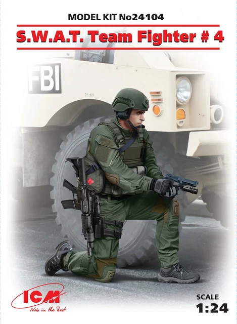 S. W. A. T. Swat Team Fighter #4 1:24 Plastique Model Kit 24104 Icm EUR ...